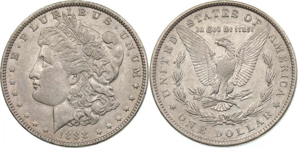 USA 1 Dollar 1888 Morgan Dollar SUP Rdf MA Shops usa-1-dollar-1888-morgan-dollar-sup-rdf-ma-shops