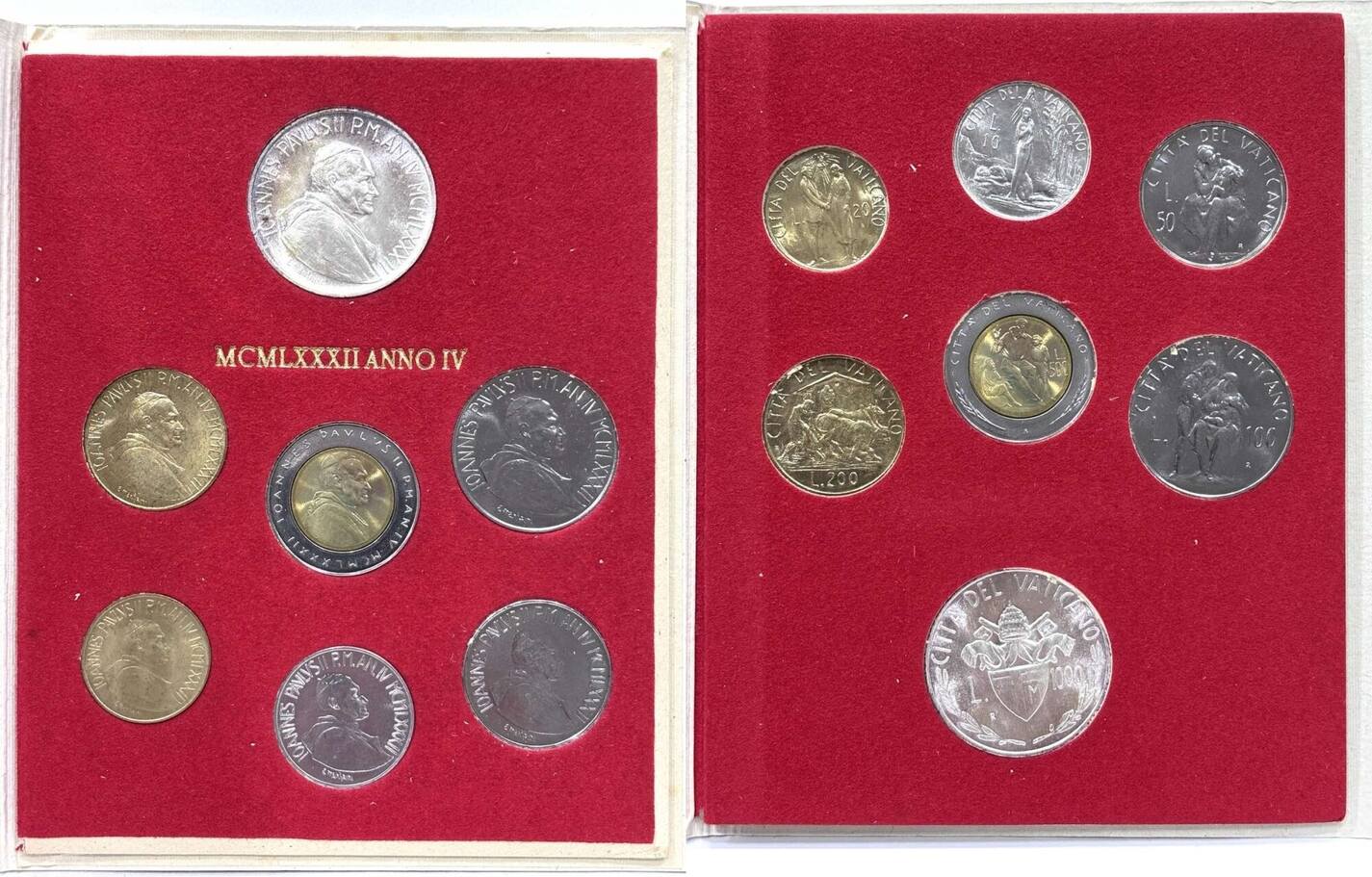Vatican City vatican 1982 full set coins | MA-Shops