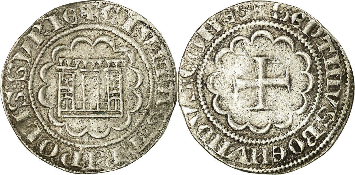 Lebanon Half Gros Monnaie, Crusader States, Bohemund VII, Tripoli ...