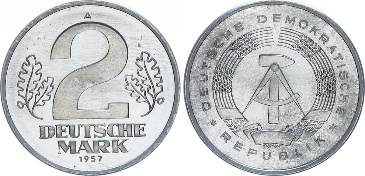 Deutsche Demokratische Republik - DDR 2 Mark Probe 1957 A 2 Mark 1957 ...