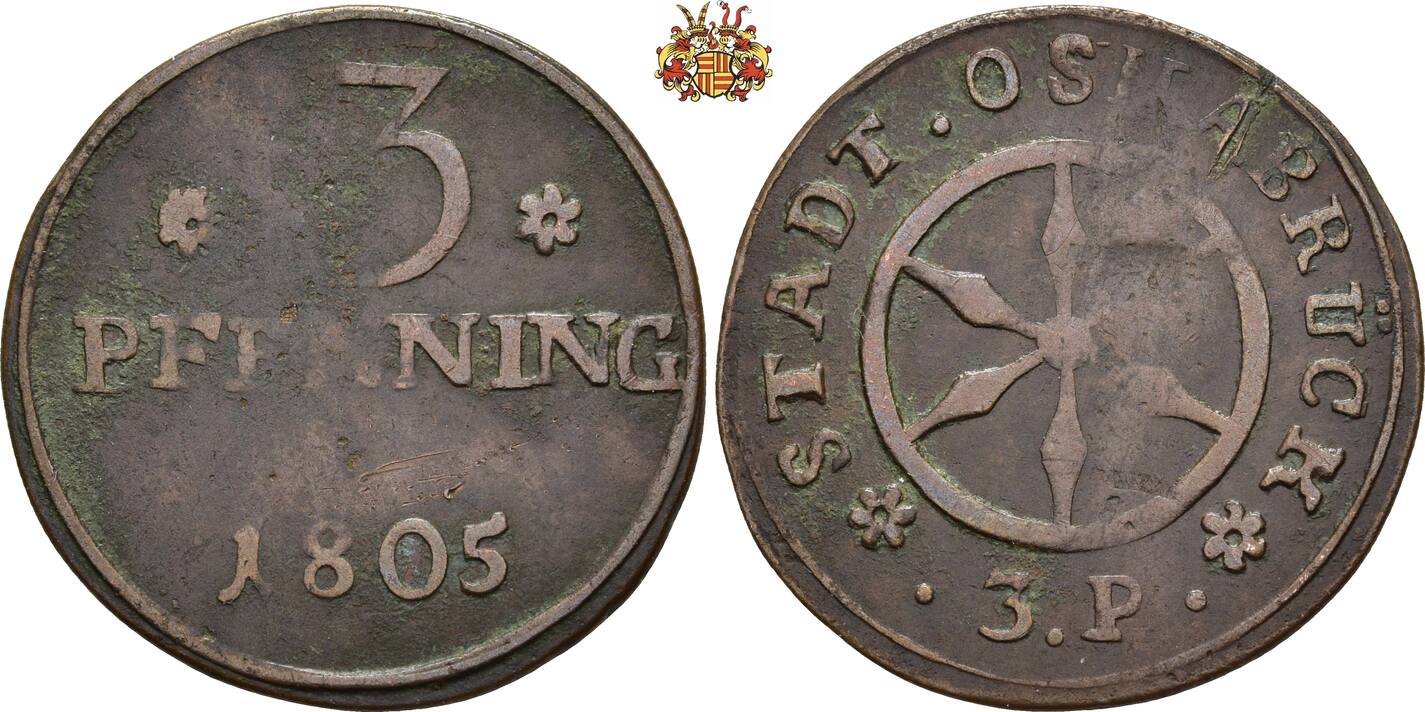 Osnabrück, Stadt 3 Pfennig 1805 TTB | MA-Shops