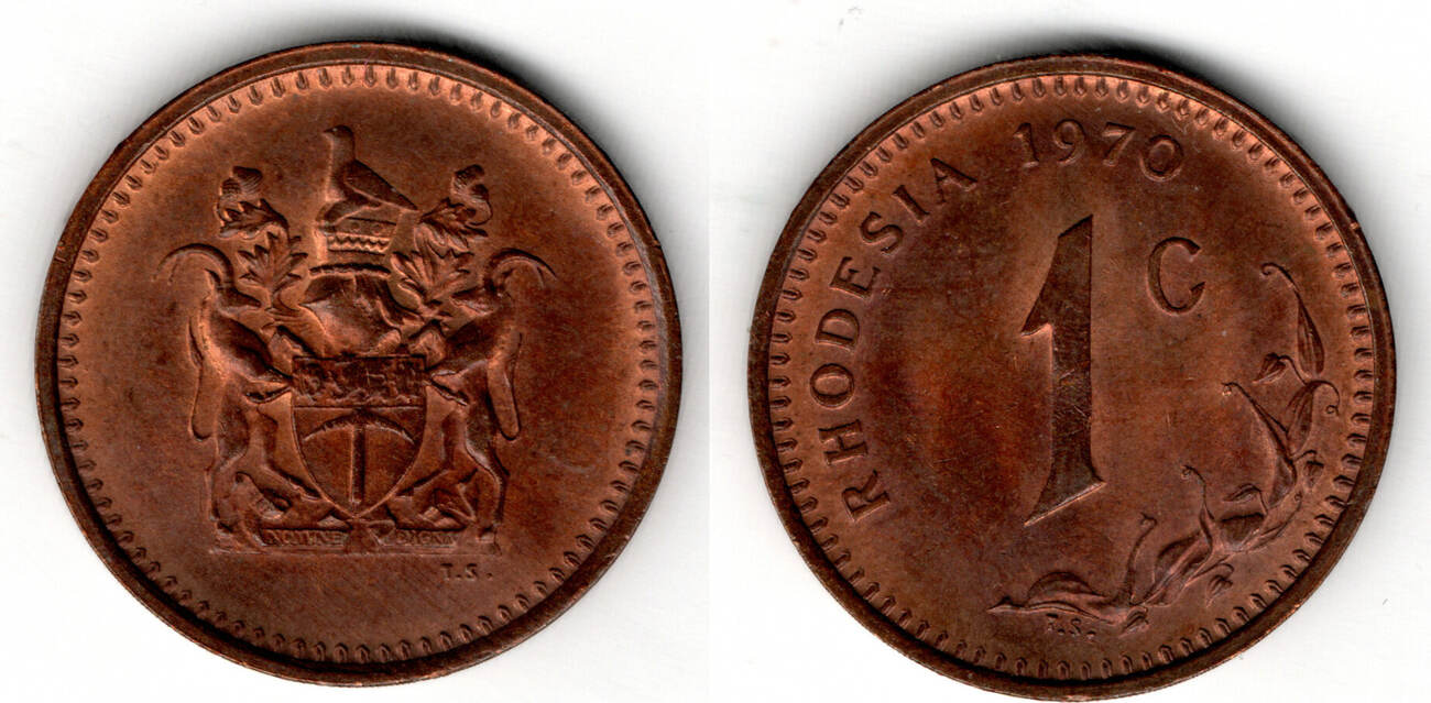 Rhodesien Rhodesia, 1 Penny 1970 Elisabeth II. SPL | MA-Shops