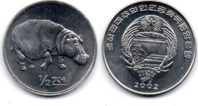 Corée du Nord - North Korea 1/2 Chon 2002 SUP | MA-Shops