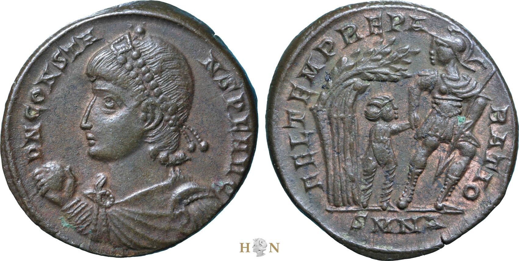 Roman Empire centenionalis 348-350 AD Constans (AD 337-350), Nicomedia ...