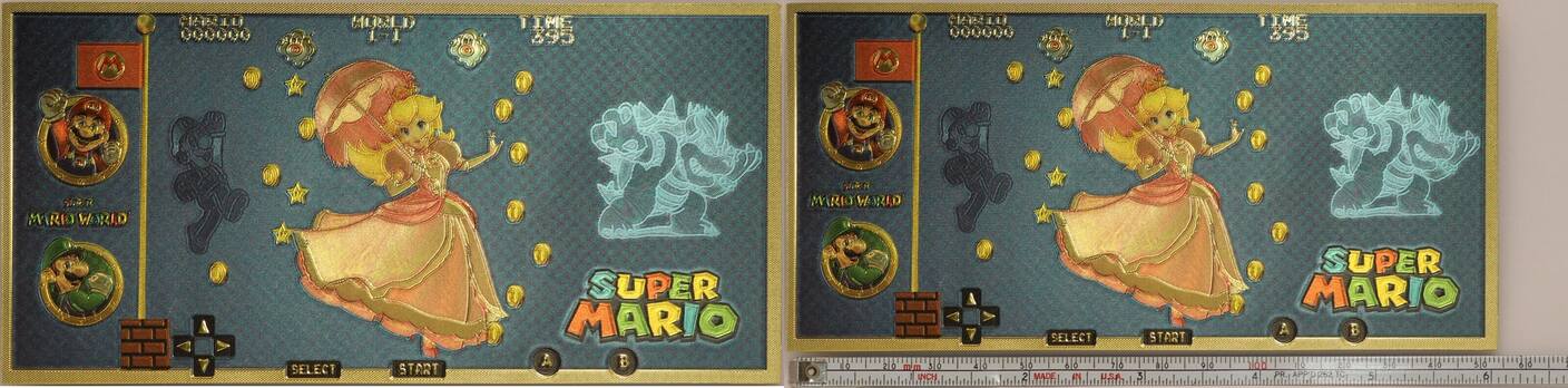 USA Super Mario Bros. Princess Peach Novelty 24K Gold Foil Plated Note ...