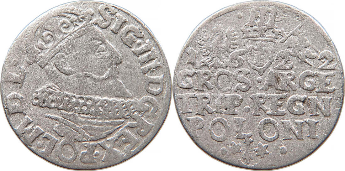 POLAND GROSCHEN GRÖSCHER 1622 Sigismund III (1587-1632) TTB- | MA-Shops