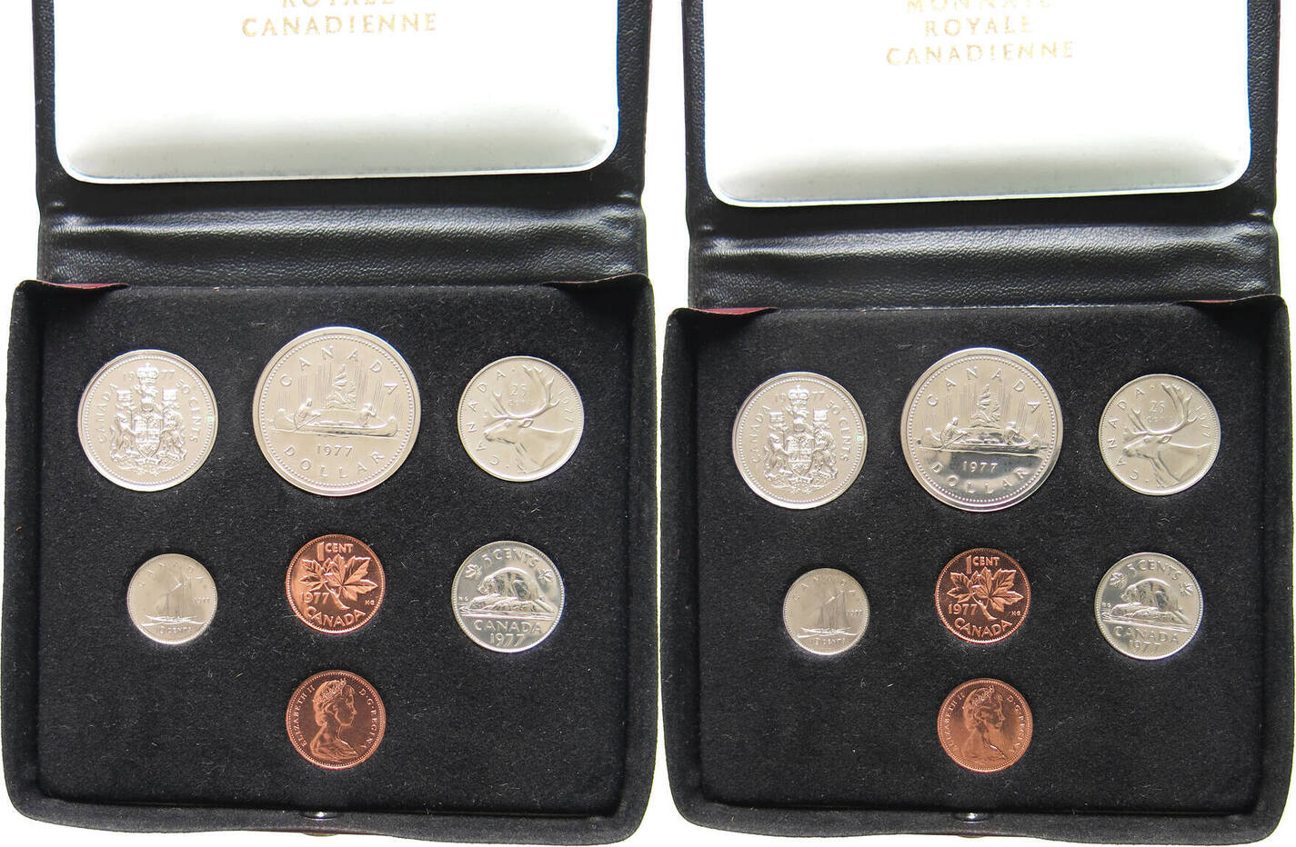 CANADA SET 1977 ELIZABETH II. (1952-2022) Aspect flan bruni | MA-Shops