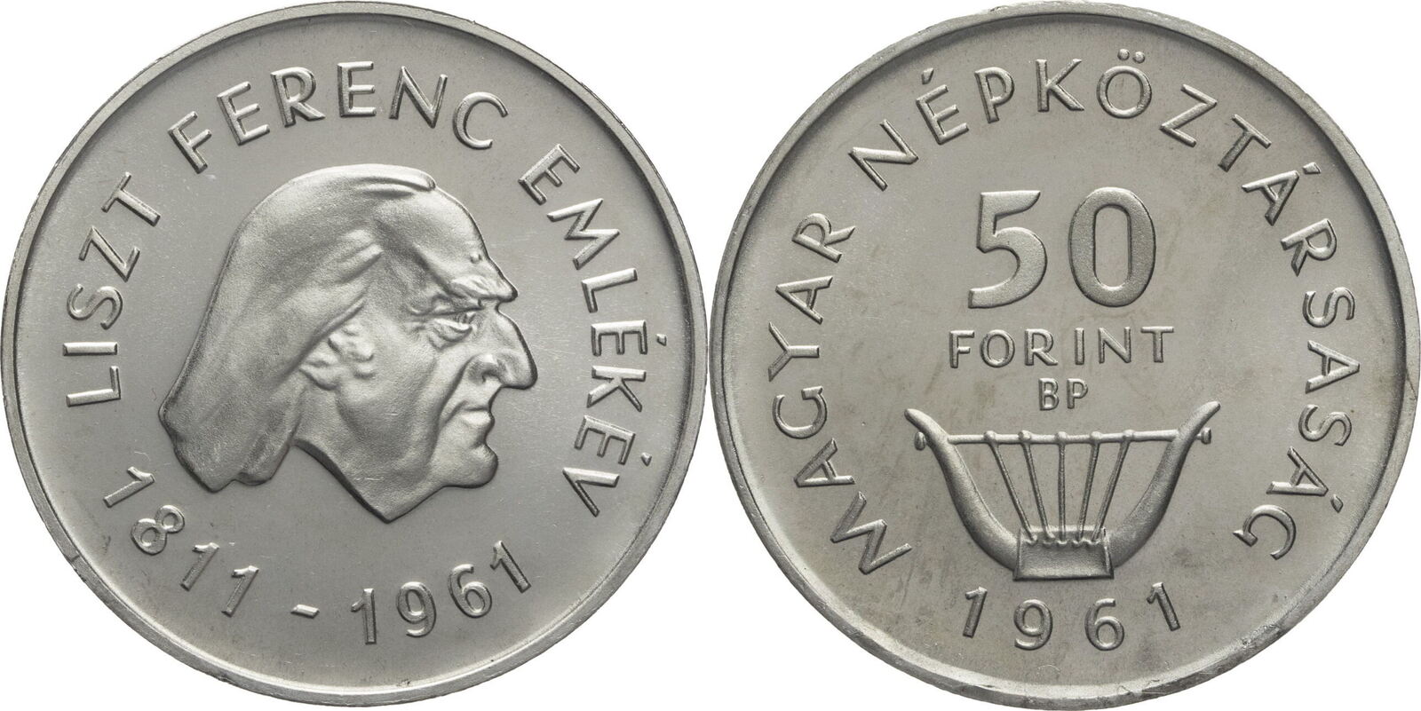 Ungarn 50 Forint 1961 BP Ferenc Liszt SPL | MA-Shops