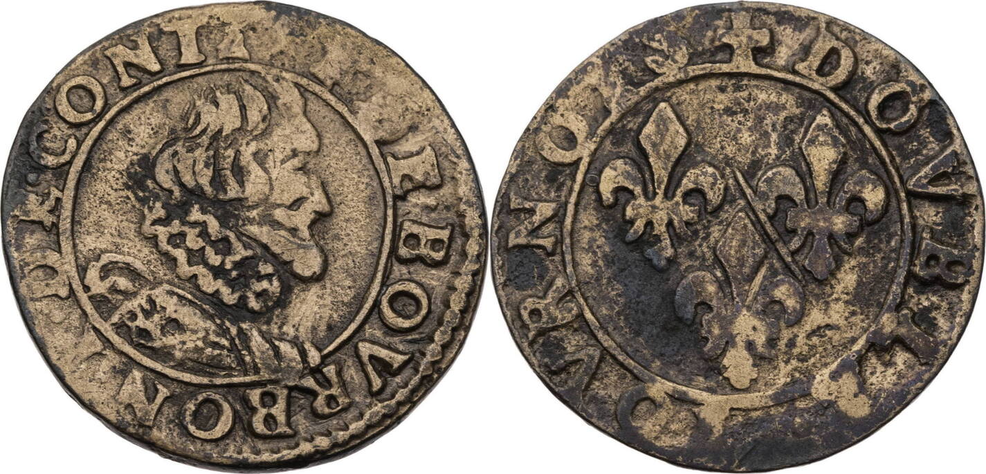 Frankreich Double Tournois 1605-1614 Francois de Bourbon, prince de ...