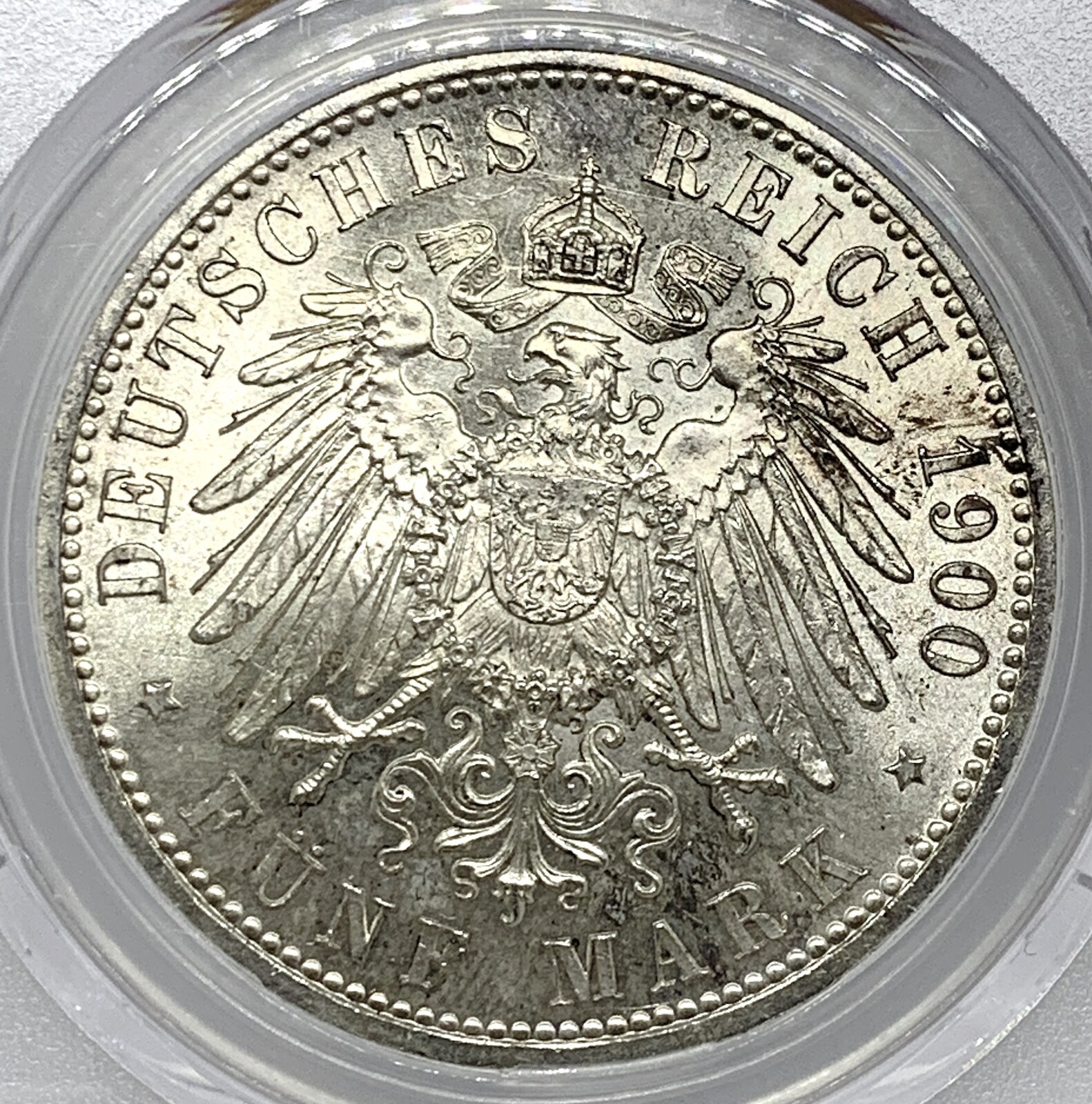 German States Oldenburg 1900A 5 Mark PCGS MS 64 F.STG/STG UNC MS64 | MA ...