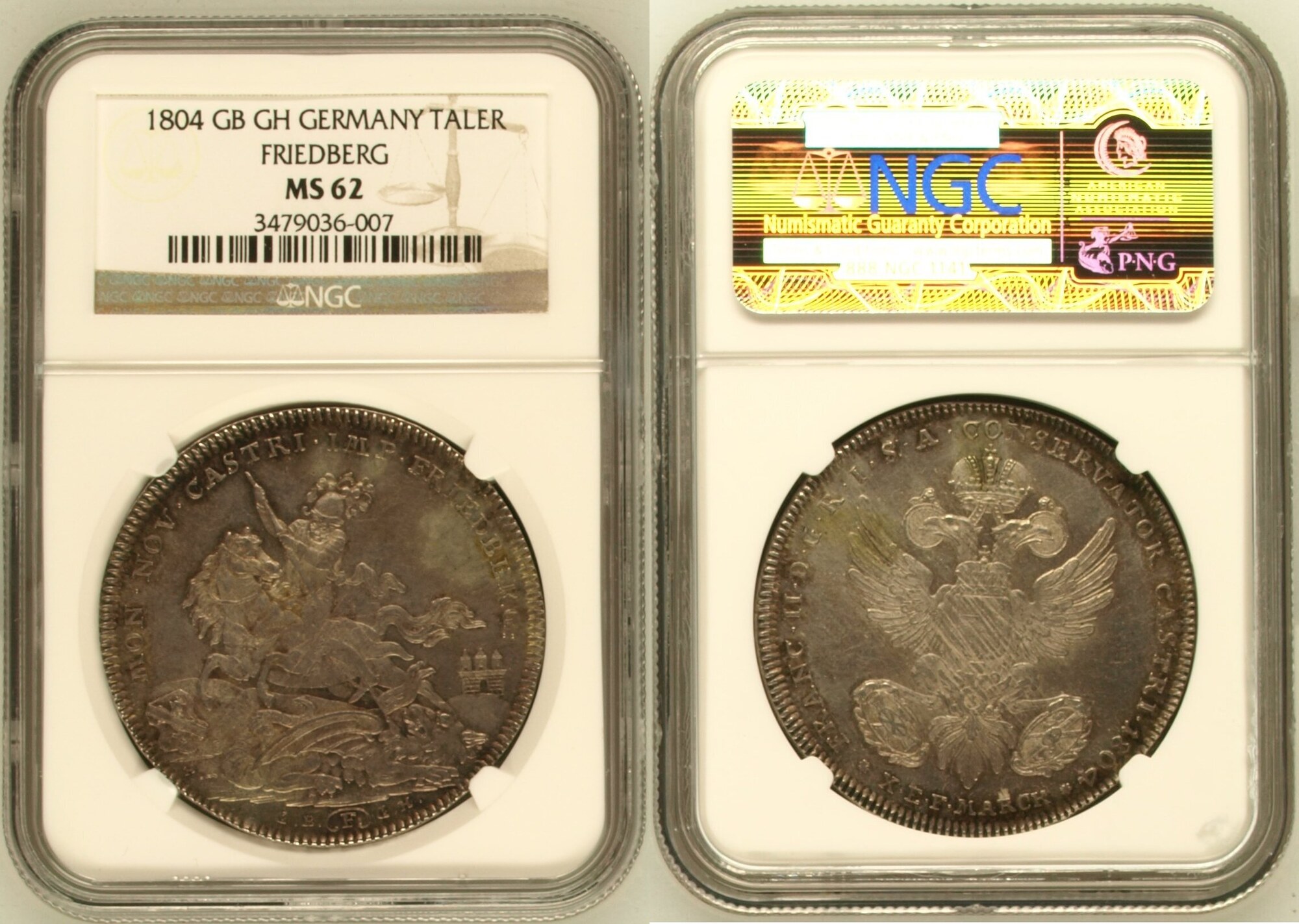 GERMANY 1804 GB GH German States Friedberg 1804 Taler Coin Thaler NGC ...