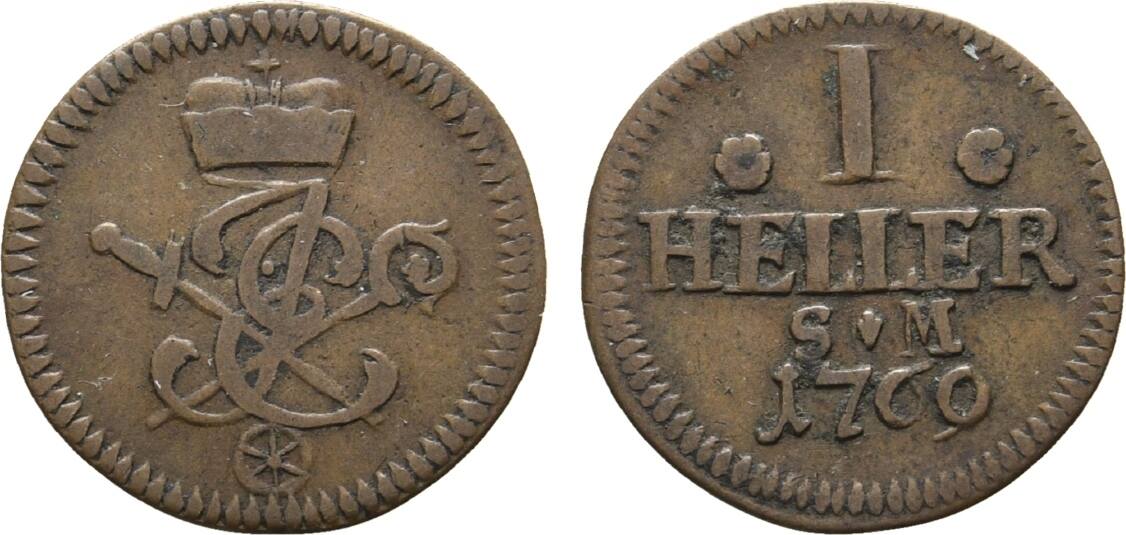 Mainz, Erzbistum Cu Heller 1769 Erfurt Emmerich Joseph von Breitbach ...