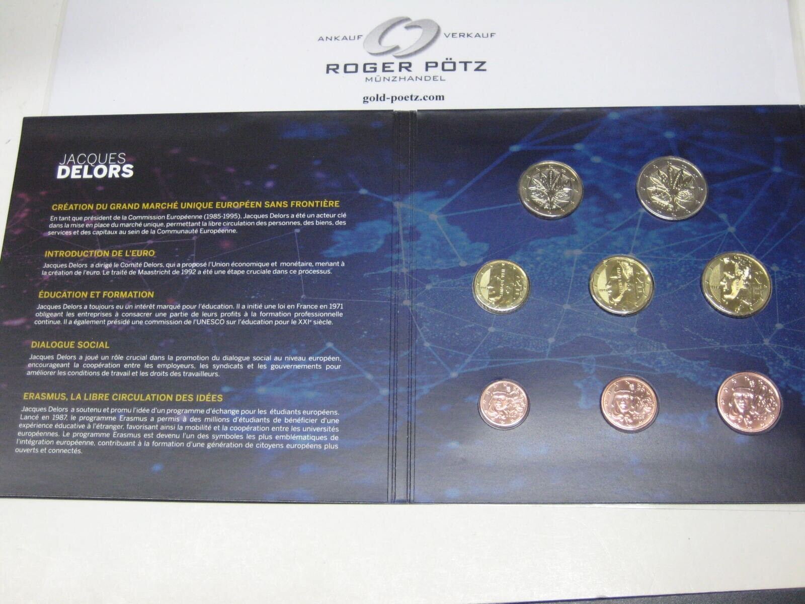 FRANKREICH 3,88 Euro 2025 Mini KMS Miniset Delors 2025 st FDC | MA-Shops