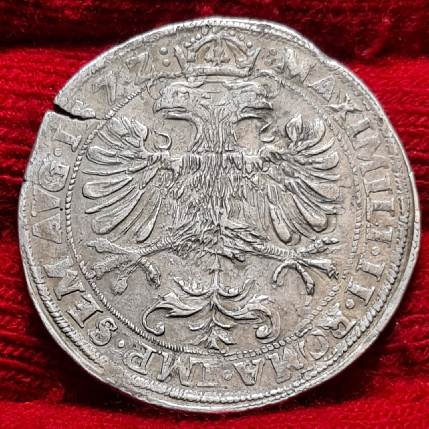 Belgien Cambrai - Bistum Ludwig von Berlaimont 1570-1596 Taler 1572 mit Titel Maximilian II. USA ...