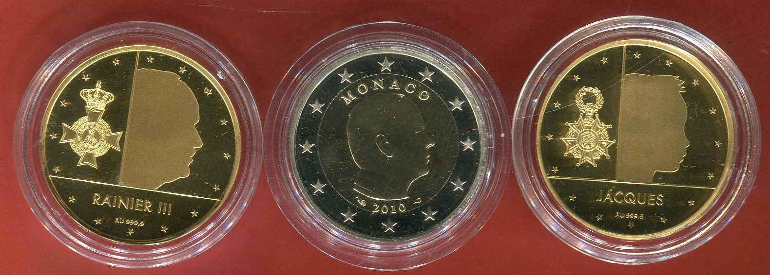 Monaco 2 Euro M nze 2 Goldmedaillen 2010 F rst Albert II 2 X 1 10 Monaco 2 Euro M nze 2 Goldmedaillen 2010 F rst Albert II 2 X 1 10