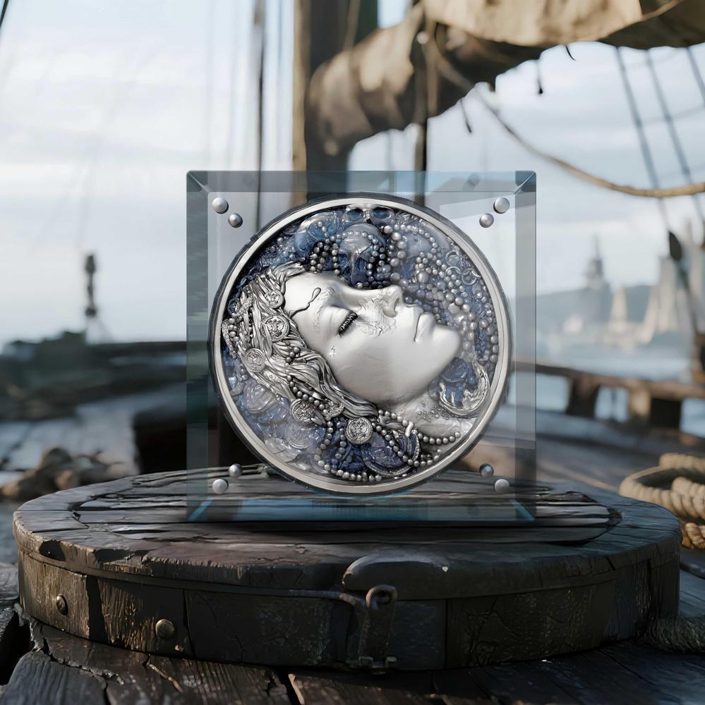 ATLANTIS Forgotten Civilization Antique 2 Oz Silver Coin 2000 Francs ...