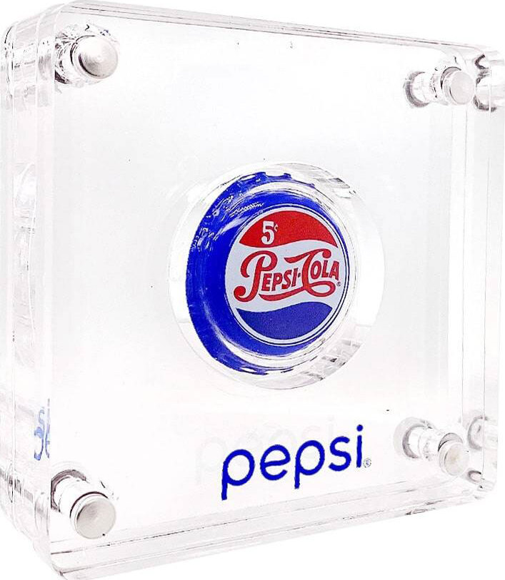 PEPSI COLA Retro Bottle Cap Shape Silver Coin 500 Francs Chad 2022 FB ...