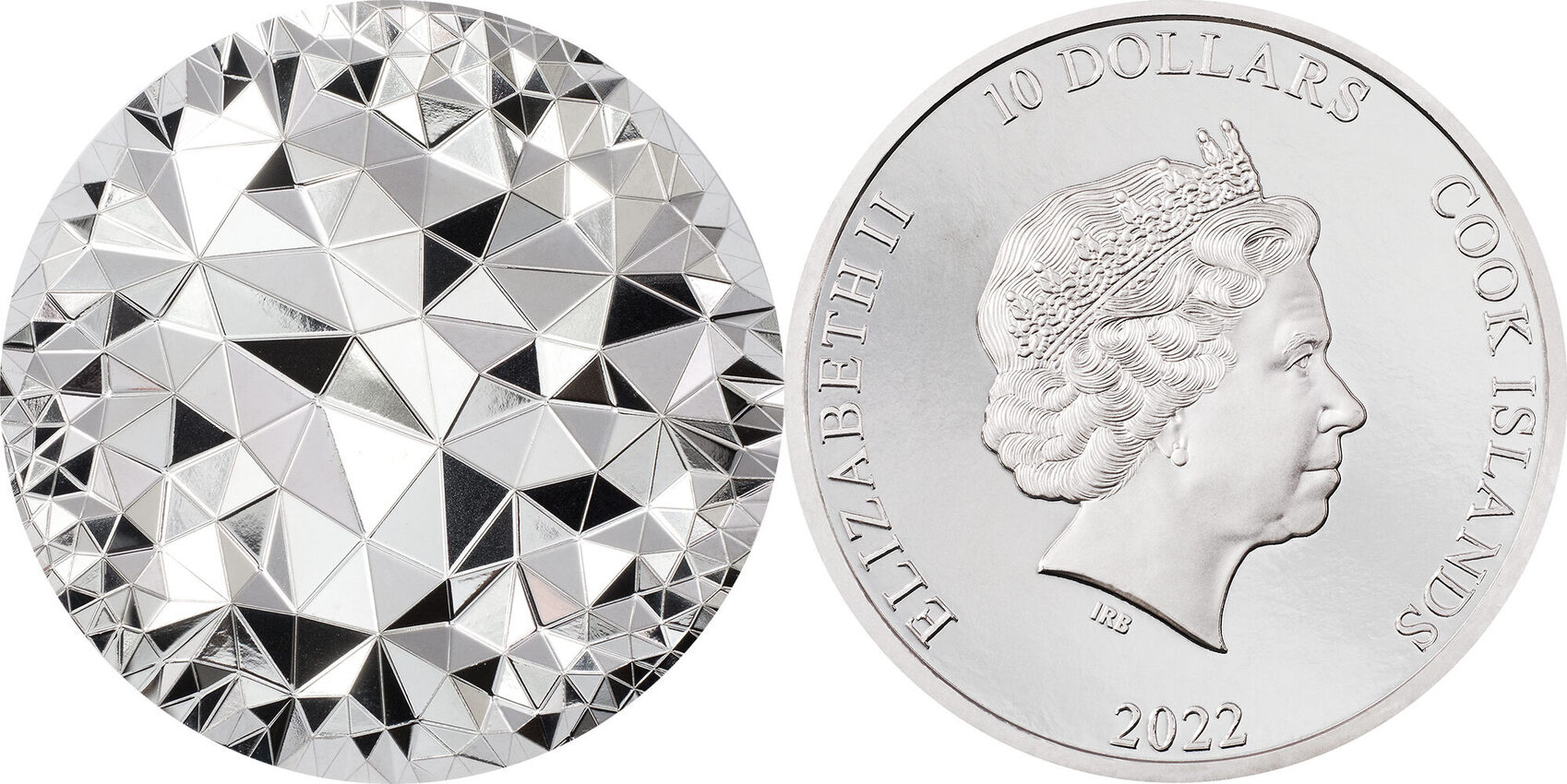 10 Dollars ROCK 2 Oz Silver Coin 10$ Cook Islands 2022 FB | MA-Shops