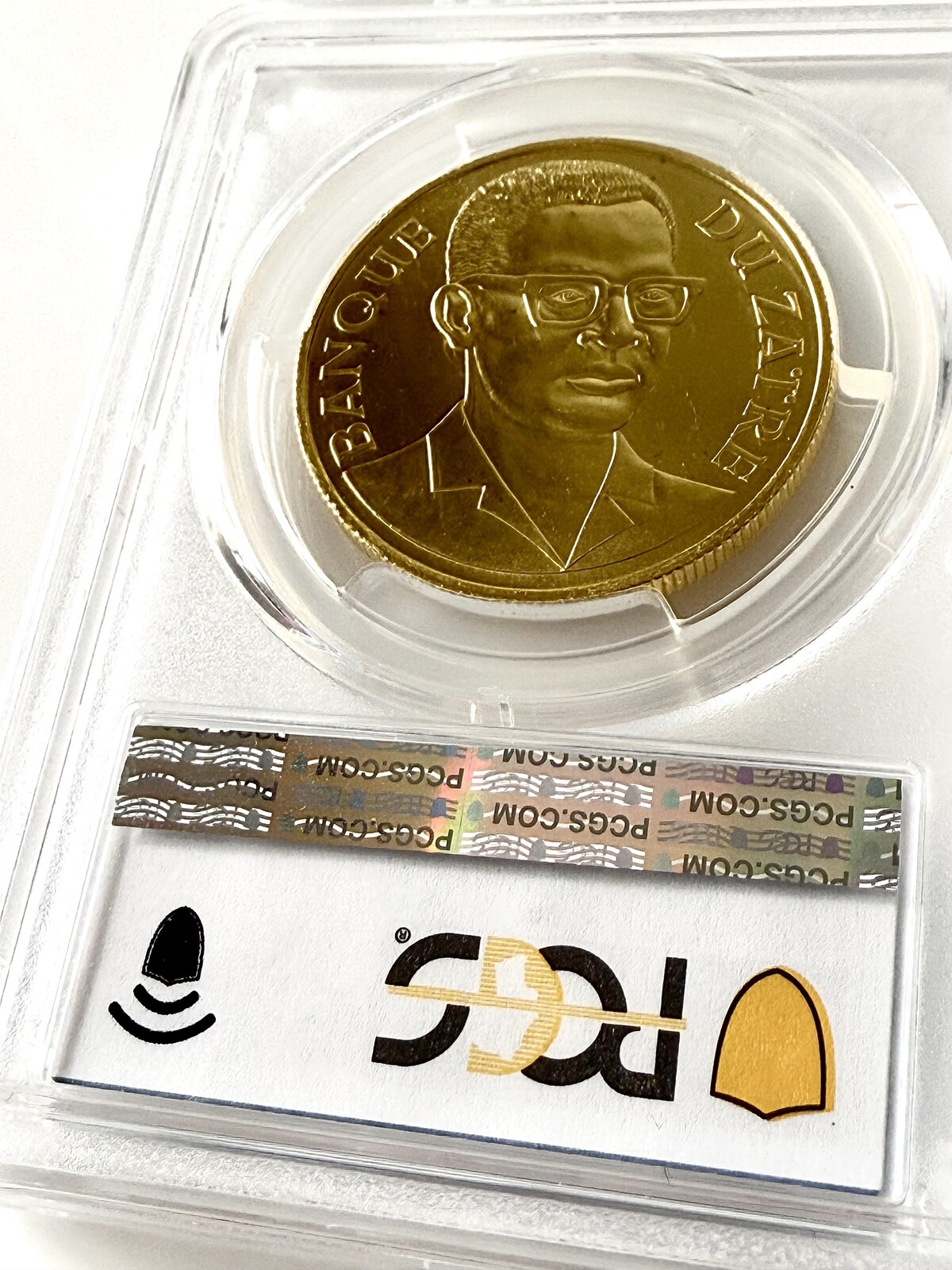Rep.of Zaire Zaire – 1975 – 100 Zaires – Leopard – Gold MS69 | MA-Shops
