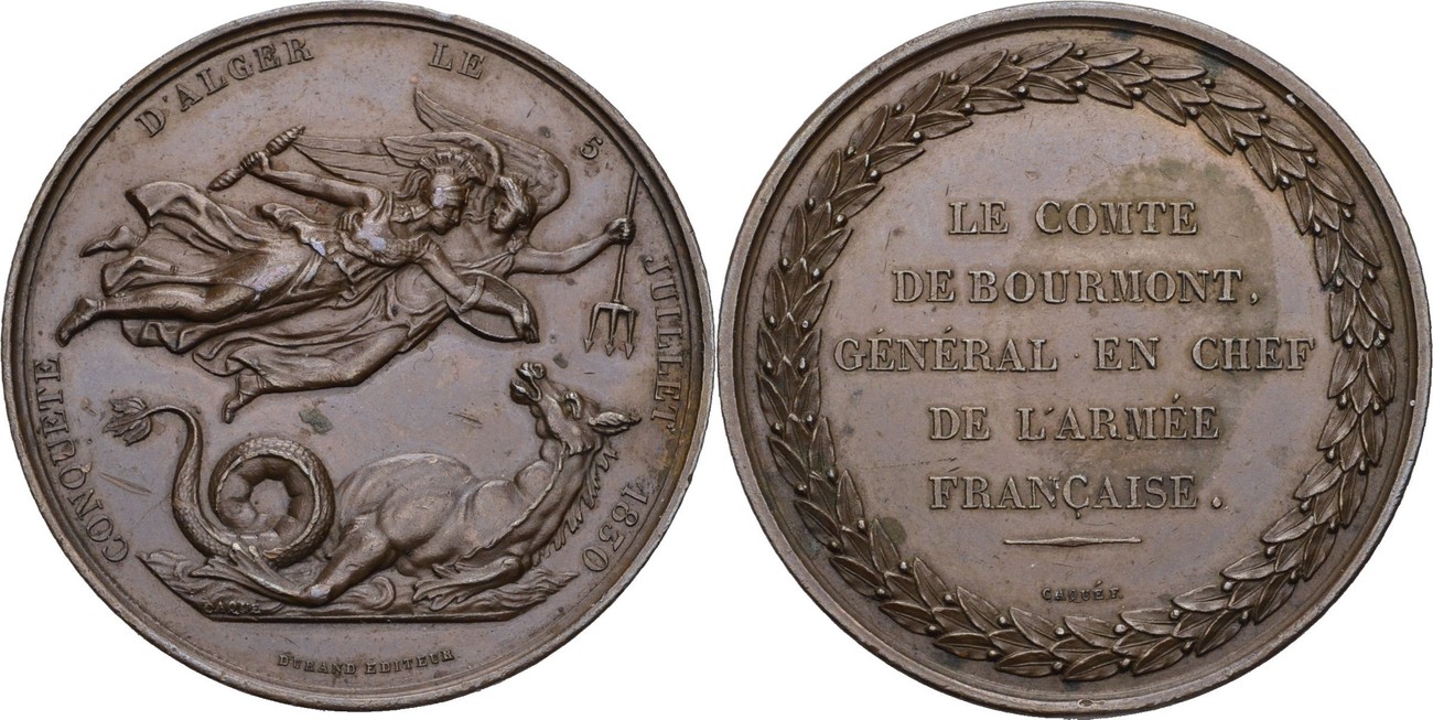 Frankreich Algerien Medaille 1830 kl. Kratzer, SUP | MA-Shops