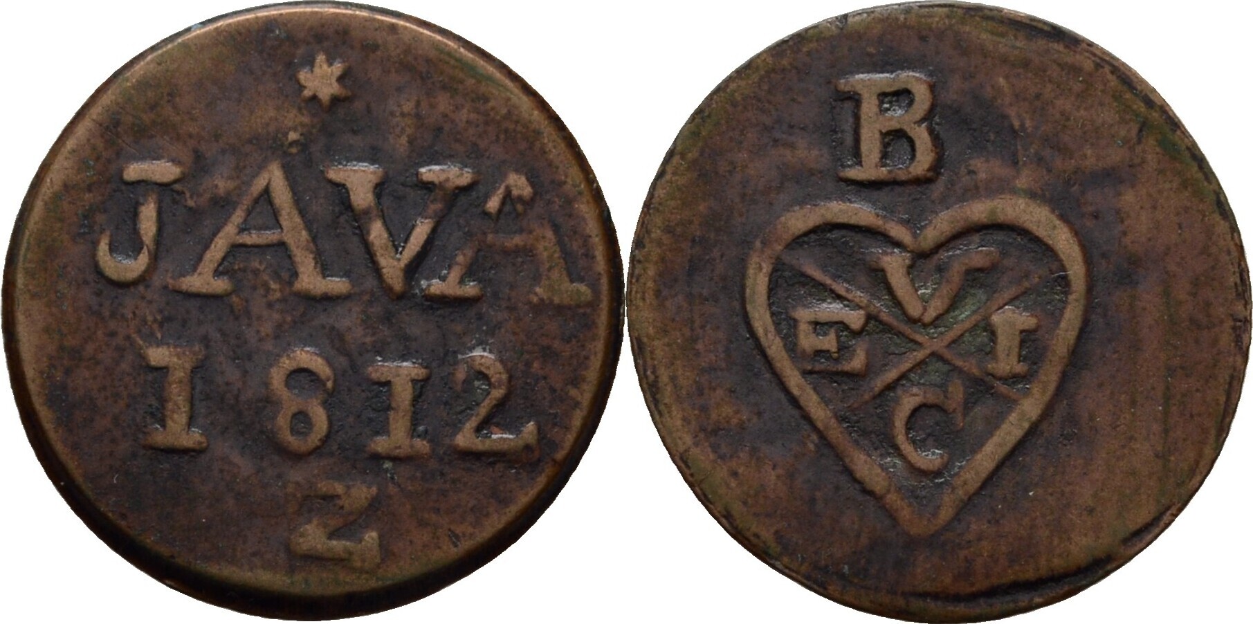 Niederlande Indien Java 1 Duit 1812 TTB | MA-Shops