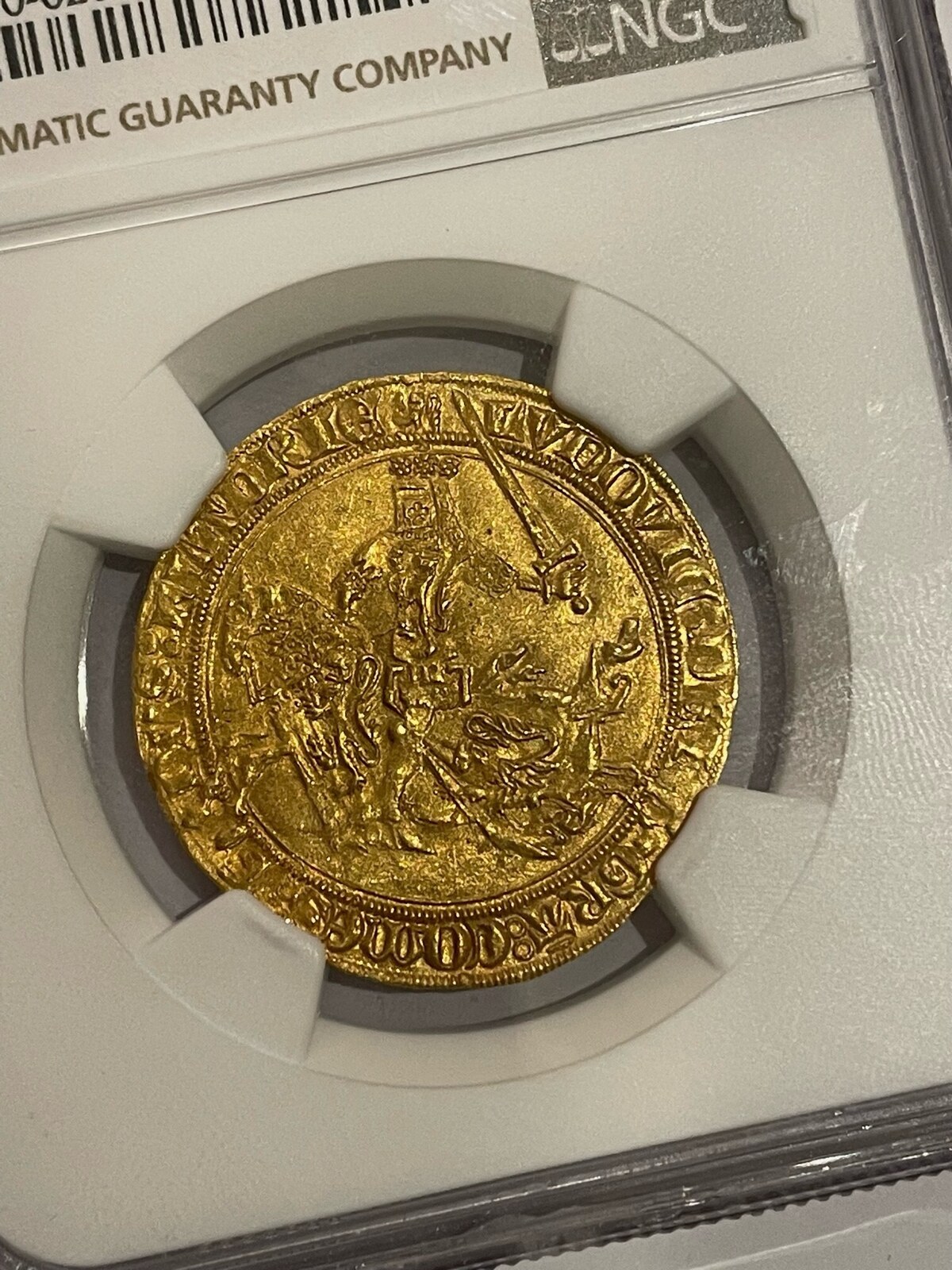 1346-1384 Belgique - Louis de Male - Cavalier d'or - NGC MS 63 | MA-Shops