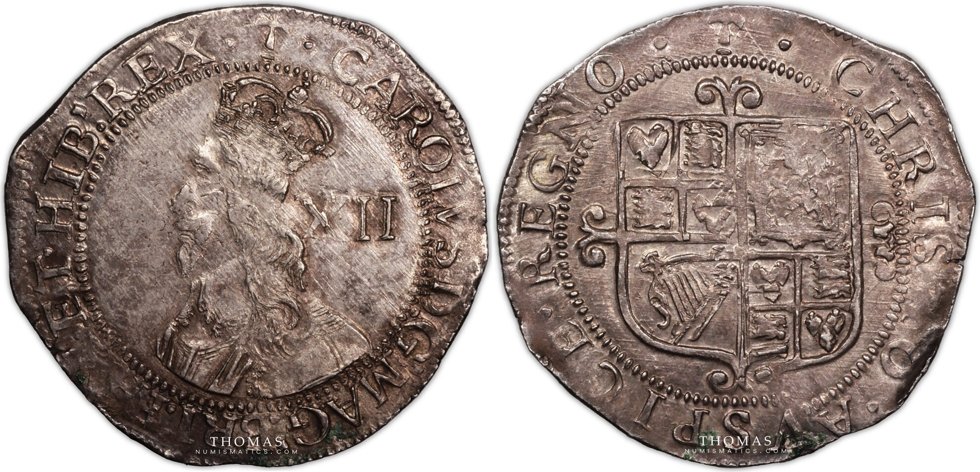 1646-1648 Monnaie - Grande-Bretagne Charles I Shilling - Trésor de ...