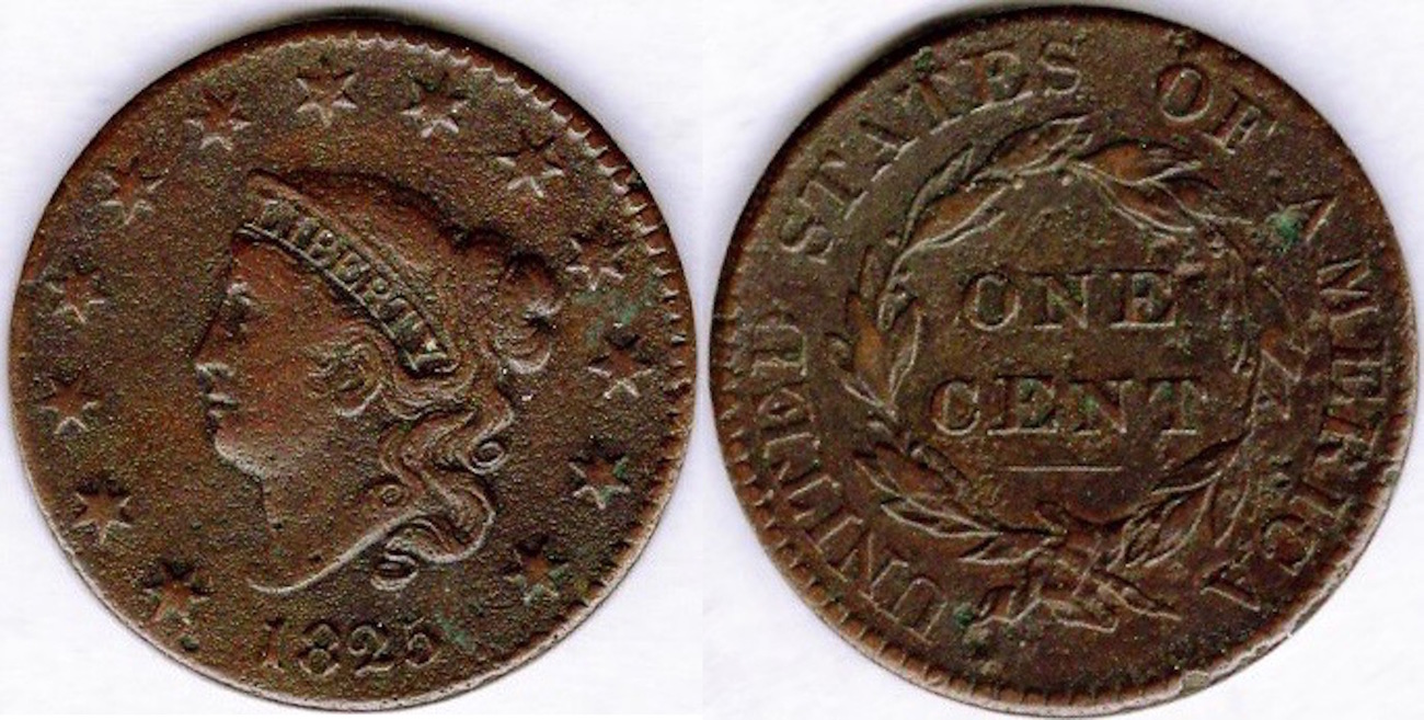 USA 1825 copper Large US Cent | MA-Shops