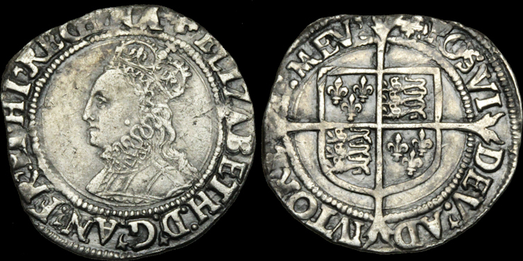 ENGLAND 5-13 - ELIZABETH I - AR Groat mm Cross crosslet, 1560-1. | MA-Shops